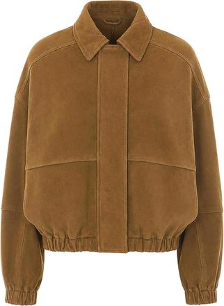 Brunello Cucinelli Lederjacke - Gr&uuml;n