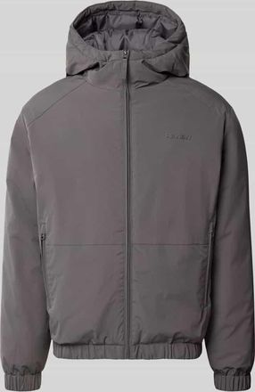 Review Regular Fit Jacke mit Kapuze und Rei&szlig;verschlusstaschen