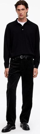 Arket OCEAN Loose Straight Cordhose -Schwarz
