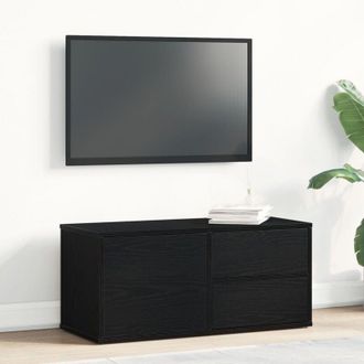 vidaXL Vidaxl - TV-Ständer Schwarz 80 x 34 x 35,5 cm Holzwerkstoff