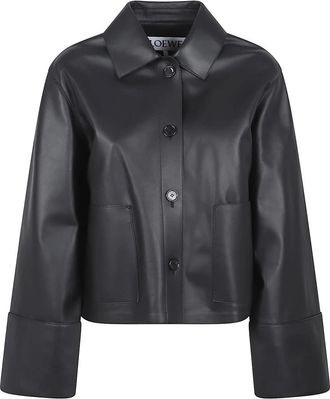 Loewe Femme, Vestes, Noir, Taille: 34 FR Lightweight Lambskin Jacket