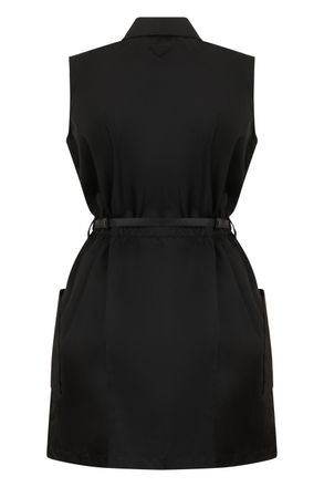 Prada Womens Short Dress Black Nylon Polyamide