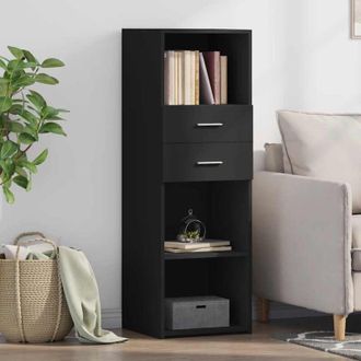 vidaXL Highboard Schwarz 40x42,5x124 cm Holzwerkstoff Vidaxl