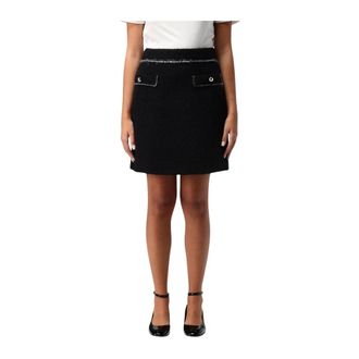 Fay Tweed Minirock - - Skirts - Damen - Schwarzk - L