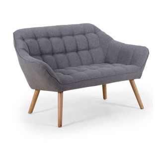 Paris Prix Paris Prix - Canap&eacute; 2 Places Scandinave Taone 128cm Gris