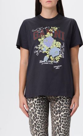 Ganni T-Shirt GANNI Femme couleur Gris