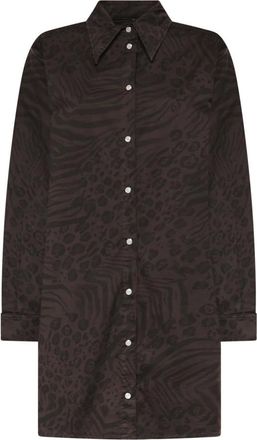 Pinko Pinko, Femme, Robes, Brun, Taille: 34 FR Robe Chemise