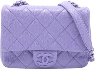 Chanel Sac bandouli&egrave;re mini doccasion - Femme - Pre-owned - Violet - Taille: ONE Size