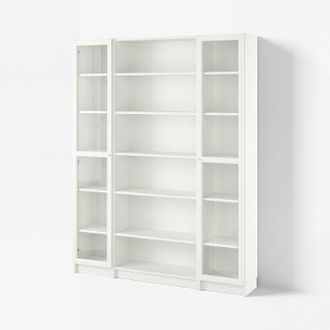 IKEA BILLY / OXBERG Regalkombination mit Vitrinent&uuml;ren