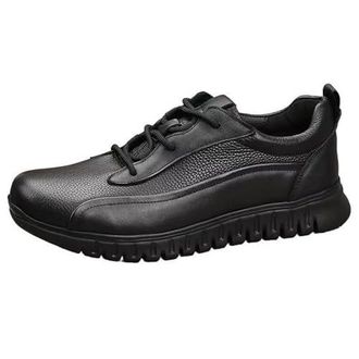 Generic Baskets habill&eacute;es en cuir v&eacute;ritable pour homme - Douces et confortables - Imperm&eacute;ables - Antid&eacute;rapantes - Chaussures de marche d&eacute;contract&eacute;es pour homm