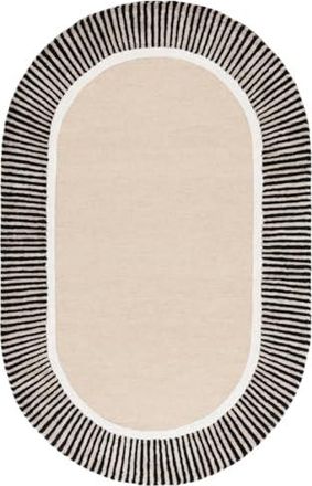 Safavieh Modern Wohnzimmer, Esszimmer, Schlafzimmer - Fifth Avenue, Mittlerer Stapel, Beige/Schwarz, 122 X 183 cm