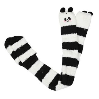 Frcolor Chaussettes Longues Femme Hiver Polaire &Eacute;paisses Agr&eacute;ables et Chaudes Hautes Au-dessus Du Genou Confortables pour Maison et Voyage