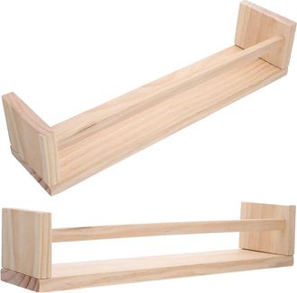 Angoily Schwebendes Wandregal 2 St&uuml;ck Wandmontage Wandhalterung f&uuml;r Wohnzimmer K&uuml;che Badezimmer mit Haken zur Aufbewahrung Kleiner Gegenst&auml;nde