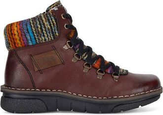 Rieker Schnürschuhe 73343-35 Dunkelrot