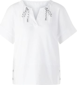 Marc Cain Femme, Blouses et Chemises, Blanc, Taille: 42 FR T-shirt d&eacute;contract&eacute;