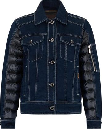 Moorer Femme, Vestes, Bleu, Taille: 32 FR Manteaux