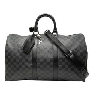 Louis Vuitton unisex, Pre-owned, Noir, Taille: ONE Size Sac Week-end en Toile Pre-owned