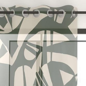 Soleil d'Ocre &Ouml;senvorhang, Bedruckt, aus Polyester-Baumwoll-Mischgewebe, 135 x 250 cm, Kanope