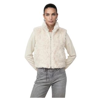 Monari Kunstfellweste - - Jackets - Damen - Beige - L