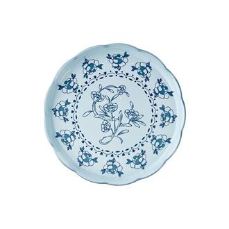 Guzzini Rundes kleines Tablett aus Melamin Josephine Table Decor (Puderblau)