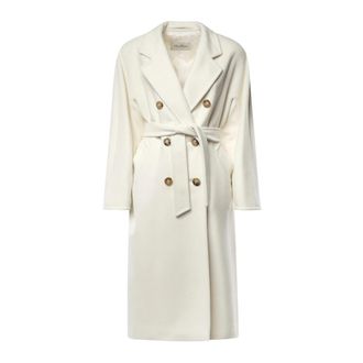 Max Mara Belted Coats - - Coats - Damen - Wei&szlig; - S