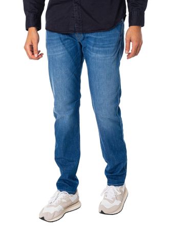 Replay Herren Jeans X-Lite mit Stretch, Blau (Medium Blue 009), 33W / 30L
