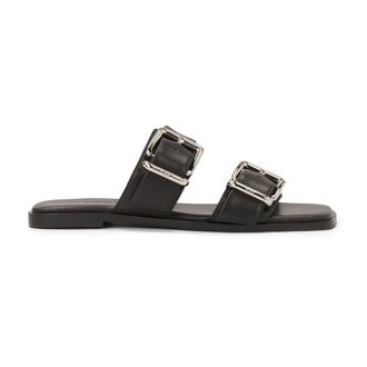 Kazar Leder-Pantoletten mit breiten Riemen LIV - - Shoes - Damen - Schwarzk - 39 EU