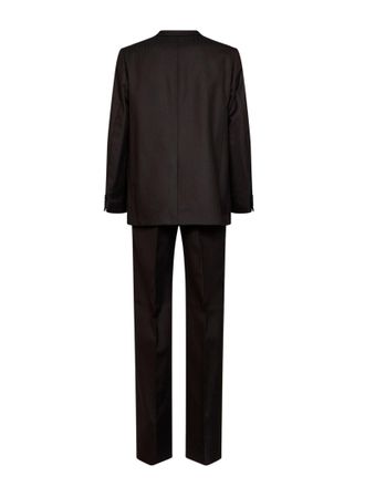 Dries Van Noten Mens Single-Breasted Suit Kiels Brown Wool Suits