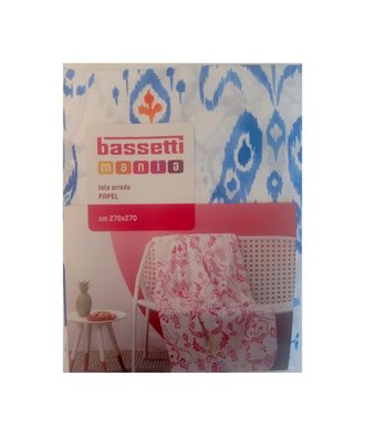 Bassetti Granfoulard ELBA &Uuml;berwurf 270 x 270 cm 100% Baumwolle Made in Italy (hellblau)
