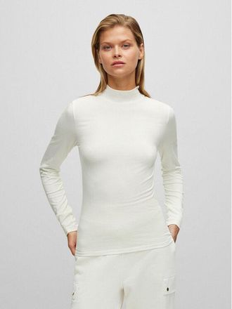 HUGO BOSS Rollkragenpullover Emata 50461114 Écru Extra Slim Fit