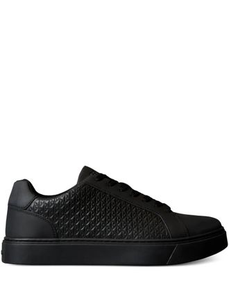 Calvin Klein baskets à logo embossé - Noir