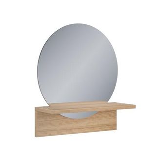 Vicco Miroir Mural Elyra, Ch&ecirc;ne de Force dor&eacute;, 40x47.5cm avec Tablette