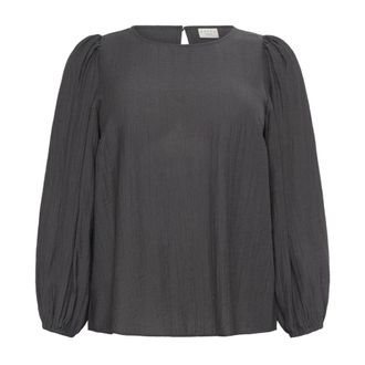 Kaffe Curve Chemisier f&eacute;minin noir hu&icirc;tre - Femme - Blouses et Chemises - Noir - Taille: 46 FR