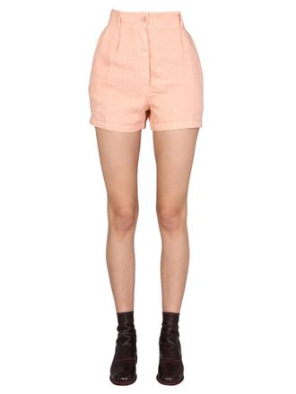 Aspesi Linen Bermuda Shorts - Beige
