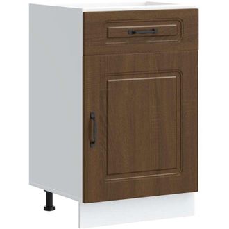 vidaXL Küchenunterschrank Kalmar Braun Eichen-Optik Holzwerkstoff Vidaxl