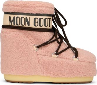 Moon Boot Femme, Chaussures, Rose, Taille: 36 EU Icon Low in Teddy