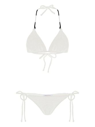 Brigitte Bikinioberteil mit Schn&uuml;rung - Nude