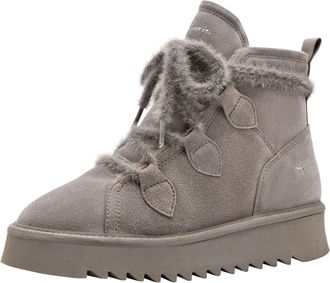 Tamaris Damen Stiefel Leder grau 42