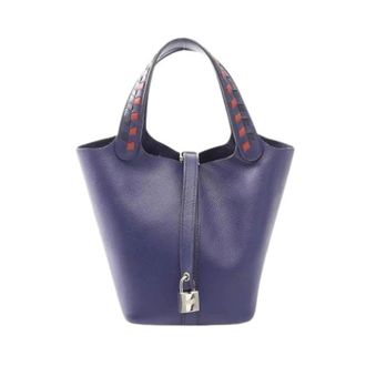 Herm&egrave;s Sac Picotin Pre-owned - Femme - Pre-owned - Bleu - Taille: ONE Size