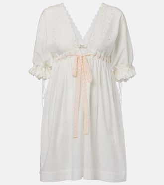 Chloé Chloé Robe à broderies anglaises