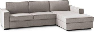 Talamo Italia Talamo Italia Schlafsofa Adela, Ecksofa, 100% Made in Italy, Sofa mit Dreh&ouml;ffnung, Rechte Containerhalbinsel, mit Standard-Armlehnen, Cm 280x95h90