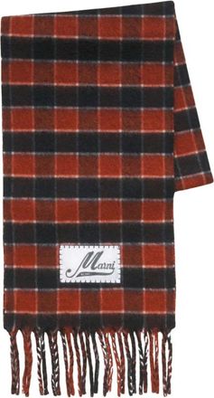 Marni unisex, Accessoires, Multicolore, Taille: ONE Size Écharpe en laine double face
