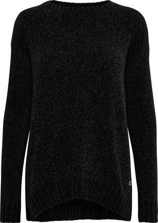 Oxmo Elvina Damen Strickpullover Grobstrick Pullover, Gr&ouml;&szlig;e:S, Farbe:Black (194007)