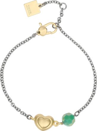 Thun Armband mit Herz und Perle - Metall, Glas, Harz - Kollektion gewidmet - 16 + 3 cm