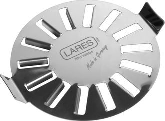 Lares Tortenteiler aus Edelstahl rund f&uuml;r 14 St&uuml;ck - Kuchenteiler sp&uuml;lmaschinengeeignet - gleichm&auml;&szlig;ige Tortenst&uuml;cke schneiden - Tortenzubeh&ouml;r Metall - Made 