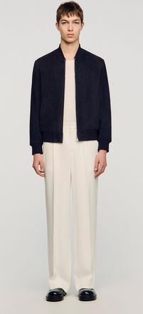 Sandro Blouson zipp&eacute; en su&egrave;de