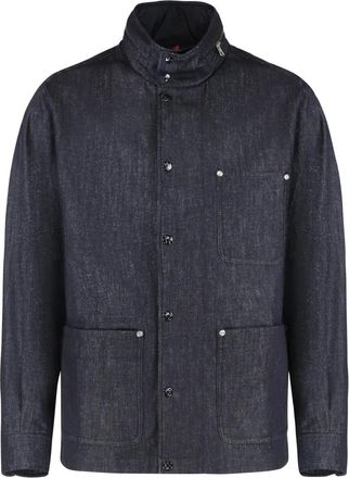 Moncler Homme, Vestes, Bleu, Taille: 3XL Chesery Field Jacket