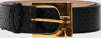 Elisabetta Franchi Ceinture ajustable en cuir &agrave; imprim&eacute; python avec boucle