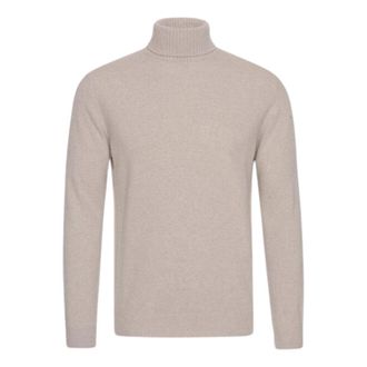 Oscar Jacobson Hellbrauner Rollkragenpullover - - Knitwear - Herren - Beige - S