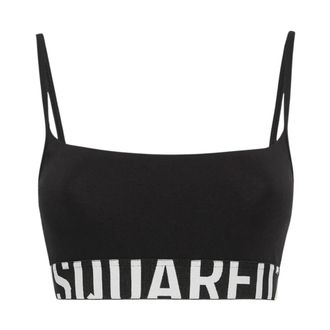 Dsquared2 Bralette Noire Design Sportif F&eacute;minin - Femme - Tops - Noir - Taille: 44 FR